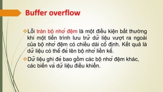 Buffer overflow | PPTX