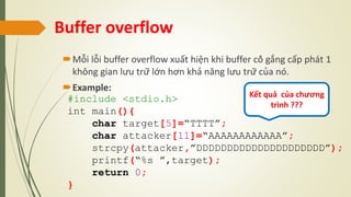 Buffer overflow | PPTX