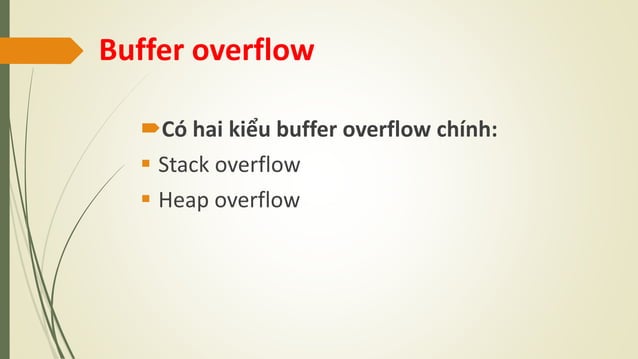Buffer overflow | PPTX