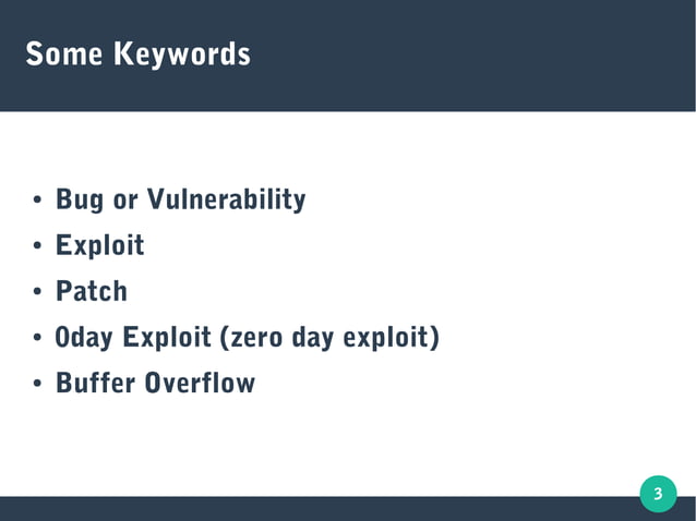 Simple Buffer overflow | PPT