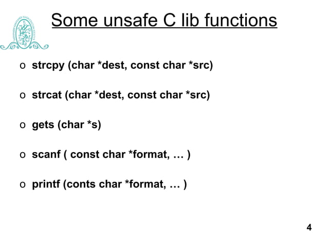 Buffer Overflow Attacks Ppt Programming Languages Computing
