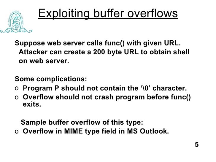 Buffer Overflow Attacks Buffer Overflow Attacks