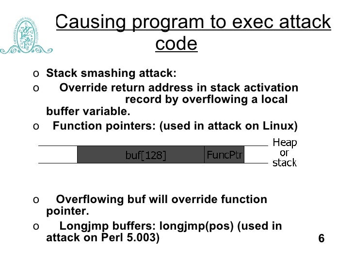 Buffer Overflow Attacks Buffer Overflow Attacks