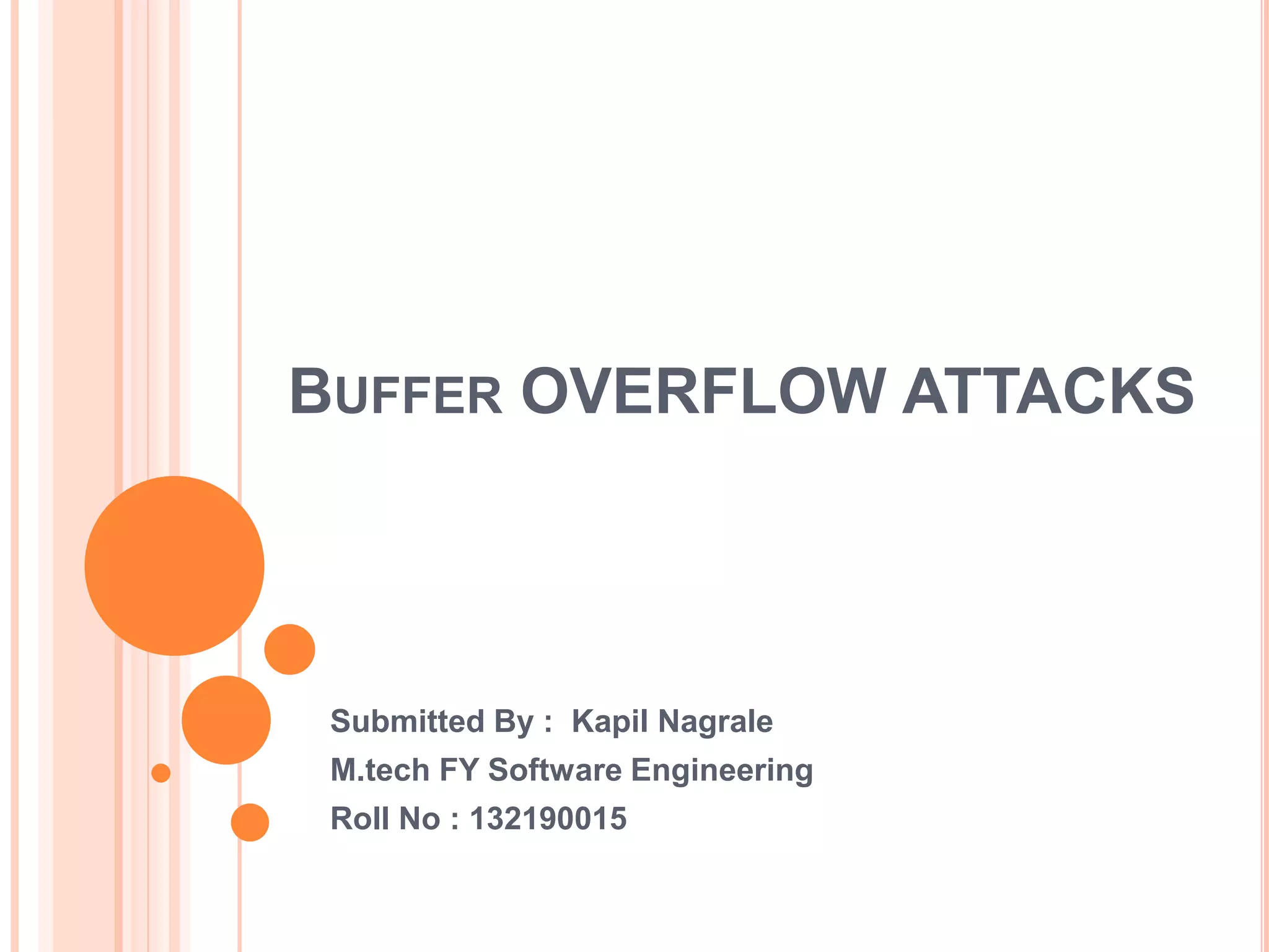 Buffer Overflow Attacks Ppt