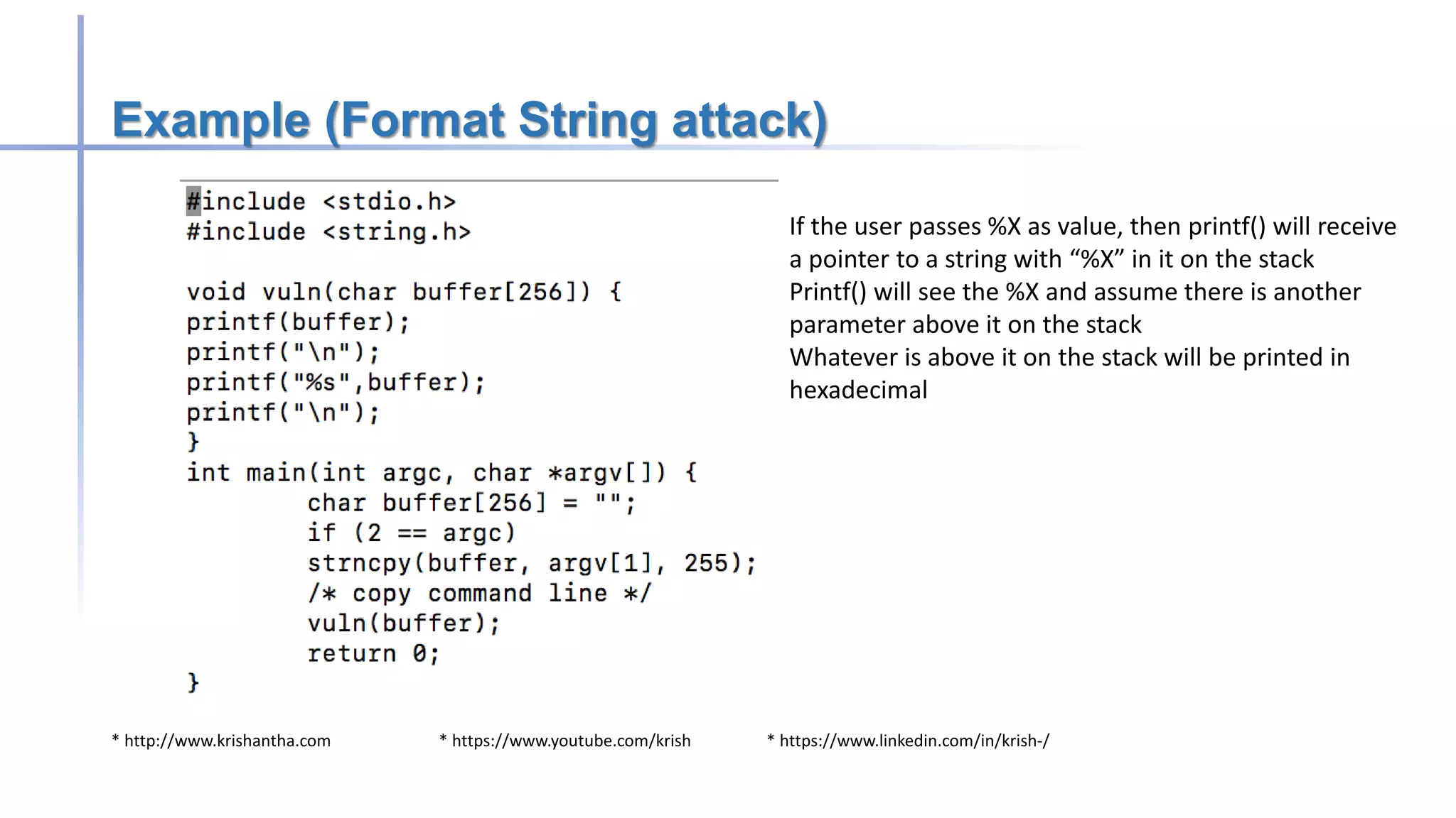 Buffer overflow attack | PPTX