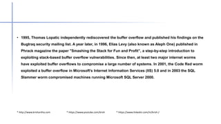 Buffer overflow attack | PPTX