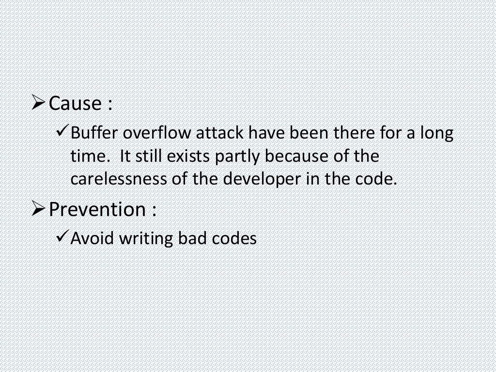 Buffer Overflow Explained