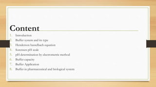 Buffer presentation | PPTX | Chemistry | Science
