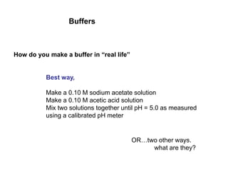 Buffers | PPT | Chemistry | Science