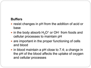 Buffers in the body | PPTX