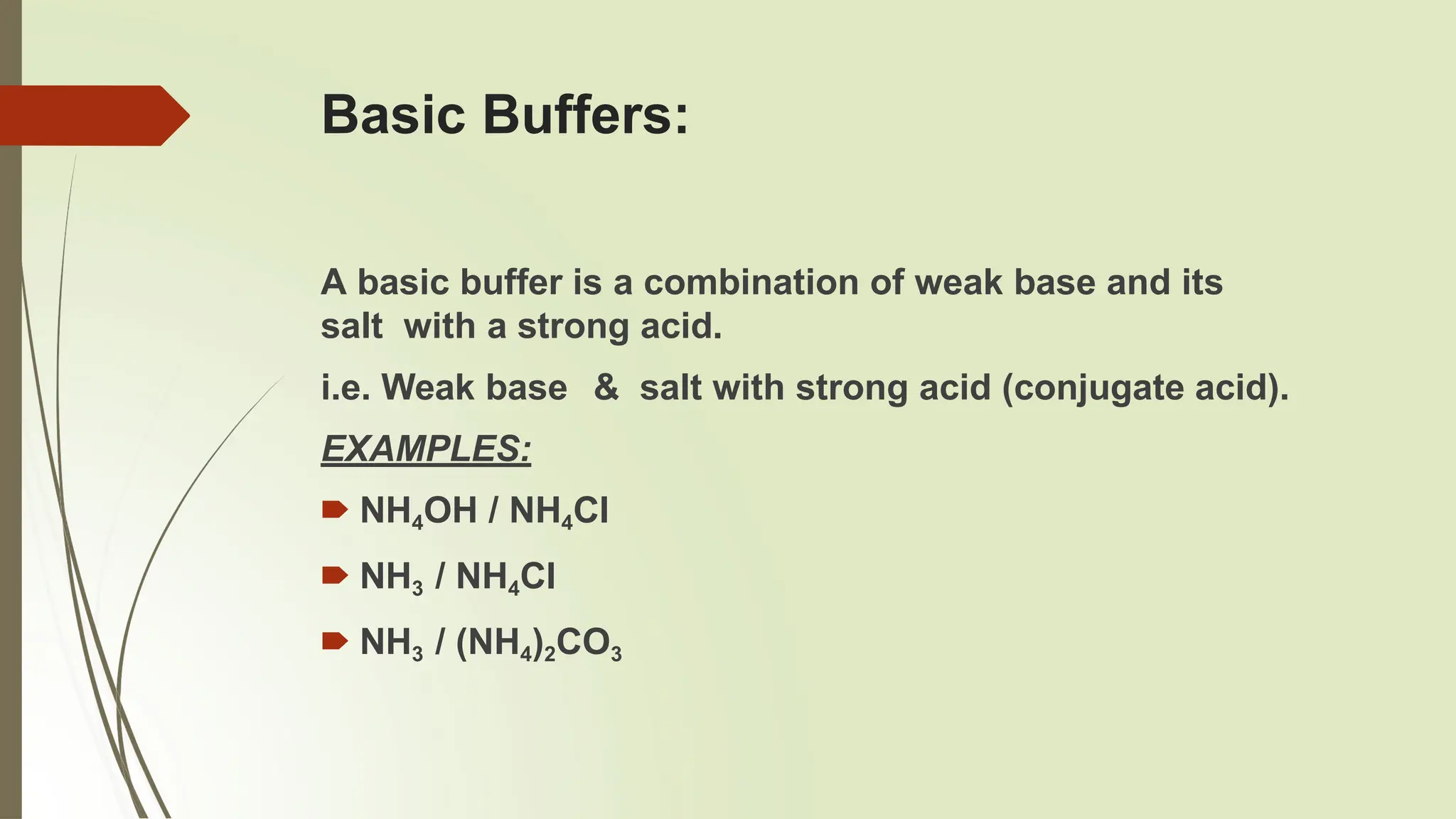 buffer solution definition and exercices | PPTX