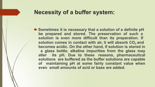 buffer solution definition and exercices | PPT