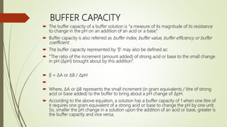 Buffers | PDF | Chemistry | Science