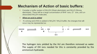 buffers action acids and bases mechanism.pptx | Chemistry | Science