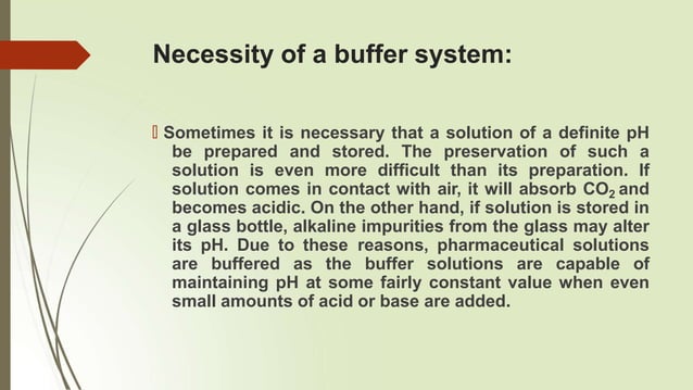 buffers action acids and bases mechanism.pptx | Chemistry | Science
