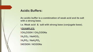 buffers action acids and bases mechanism.pptx | Chemistry | Science