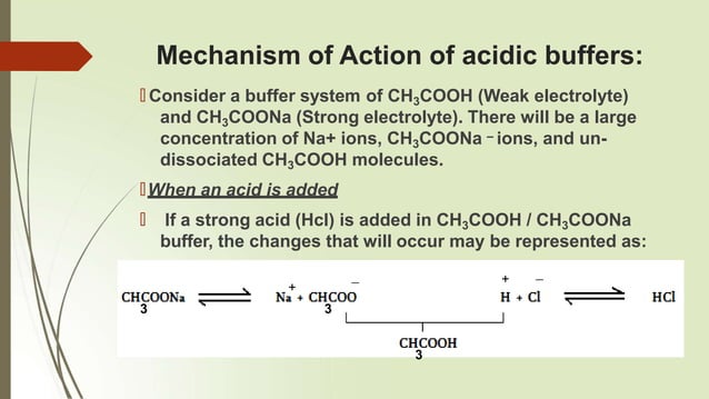 buffers action acids and bases mechanism.pptx | Chemistry | Science