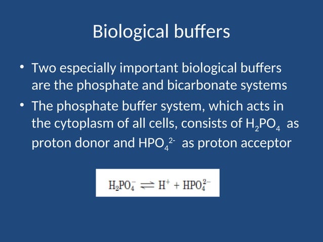 Buffers for biochemistry powerpoint presentation | PPT