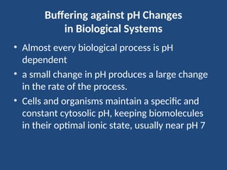 Buffers for biochemistry powerpoint presentation | PPT