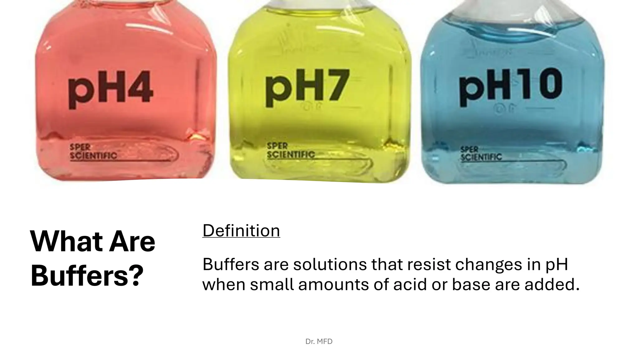 Buffers: Buffers are solutions that resist changes in pH when small ...