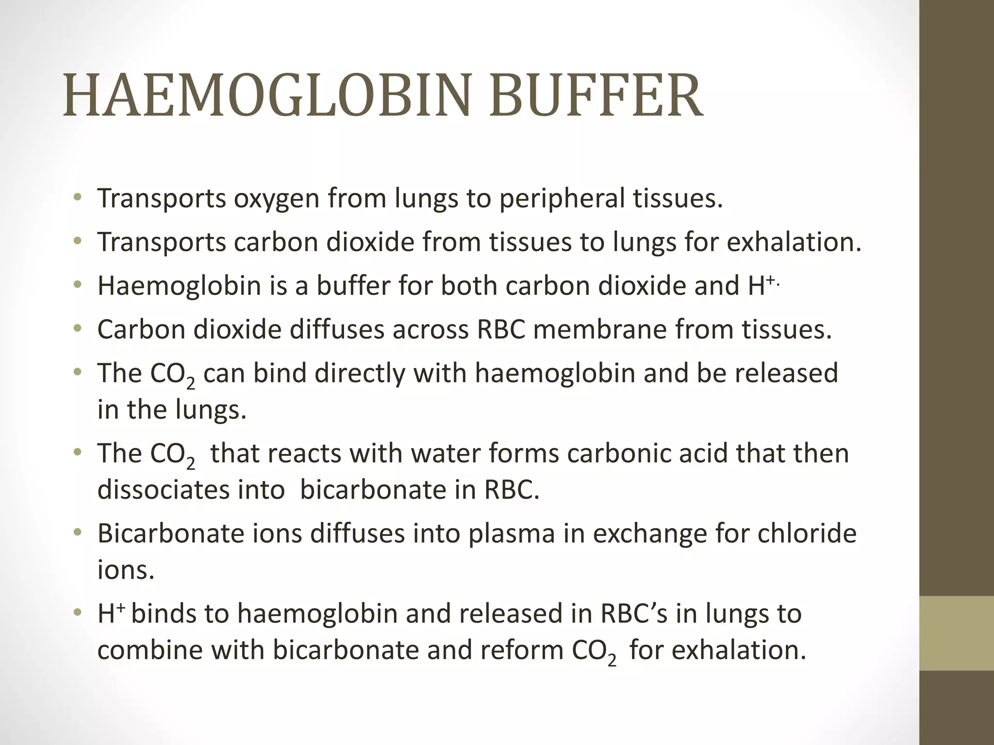Buffers in biological systems | PPTX