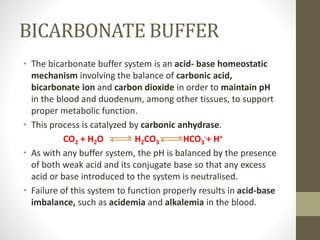 Buffers in biological systems | PPTX