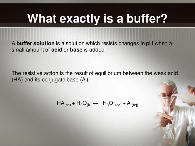 Buffers in chemical analysis, types of buffers