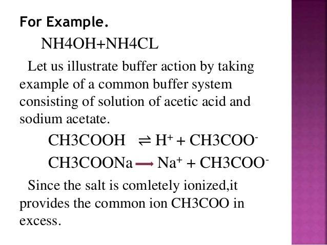 Buffer solution