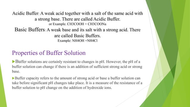 presentation Buffer solution | PPTX | Chemistry | Science