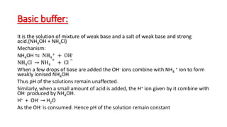 Buffer solutions | PPT