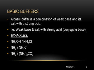Buffer solutions | PPTX | Chemistry | Science