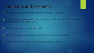 Buffer solutions, henderson, ph metry | PPT