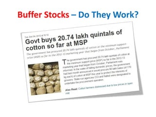 Buffer Stocks Unit 1 Micro | PPTX