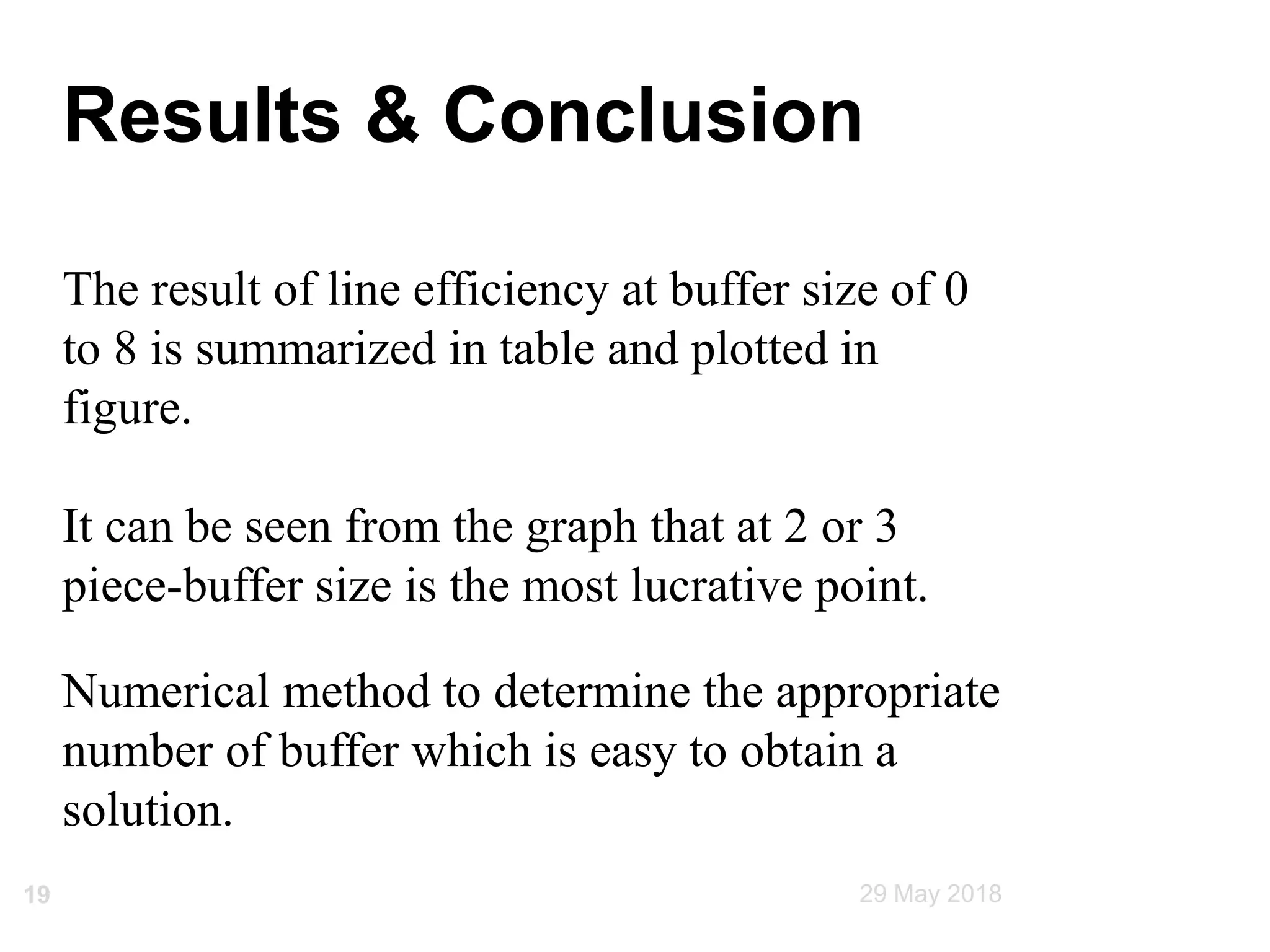 ANALYSIS OF TRANSFER LINE WITH BUFFER STORAGE | PPTX