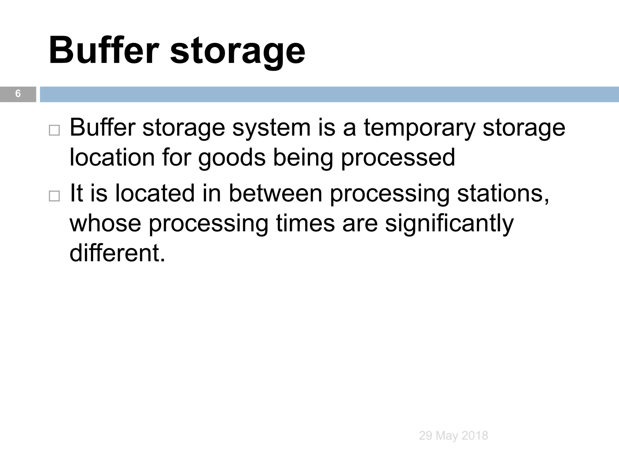 ANALYSIS OF TRANSFER LINE WITH BUFFER STORAGE | PPTX