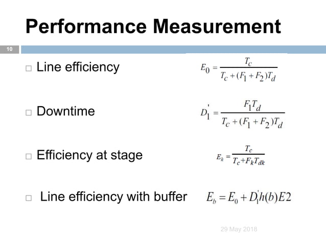 ANALYSIS OF TRANSFER LINE WITH BUFFER STORAGE | PPTX