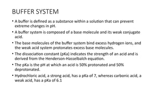BUFFER SYSTEM mechanism and renal system anesthesia | PPTX