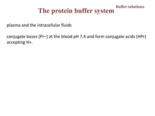 Buffer system for bph | PPTX | Blood Disorders | Diseases and Conditions