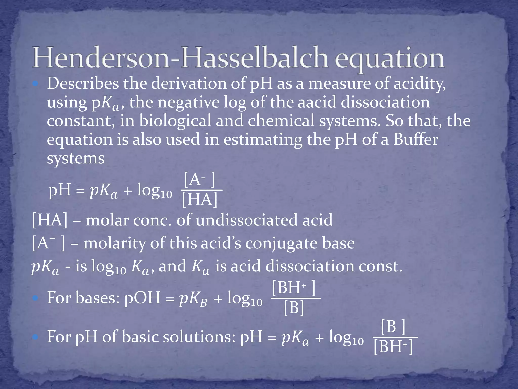 Buffer System | PPTX