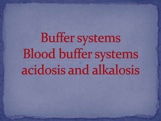 Buffer System | PPT