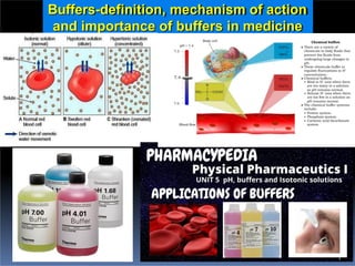 Buffer Systems definition, mechanism of action and importance in ...