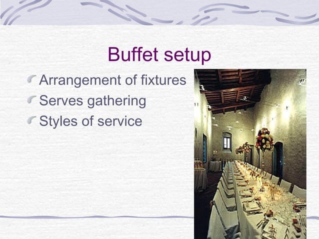 Buffet | PPT | Dining Out | Food & Drink