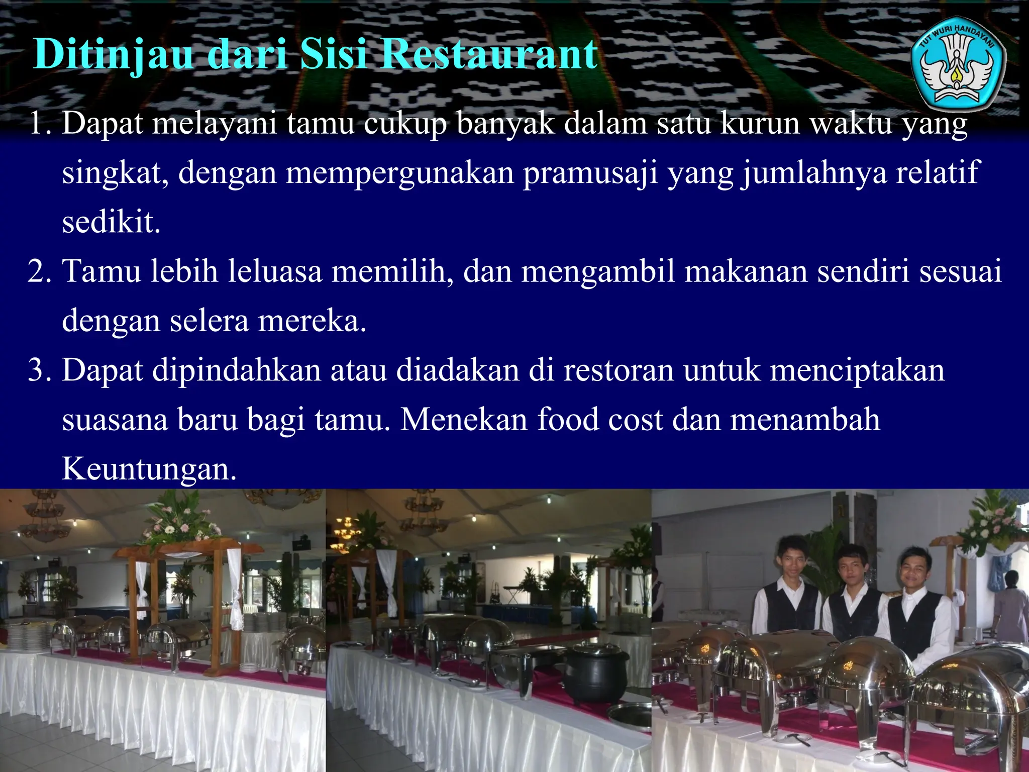 Buffet.ppt untuk kuliner kelas XI mapel tata hidang | PPT