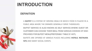 Buffet management by pradeep sagar | PPT