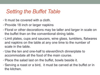 Buffet service | PPTX