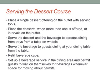 Buffet service | PPTX