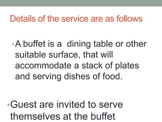 Buffet service | PPTX
