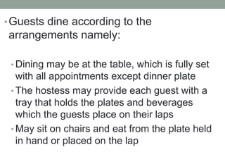 Buffet service | PPTX