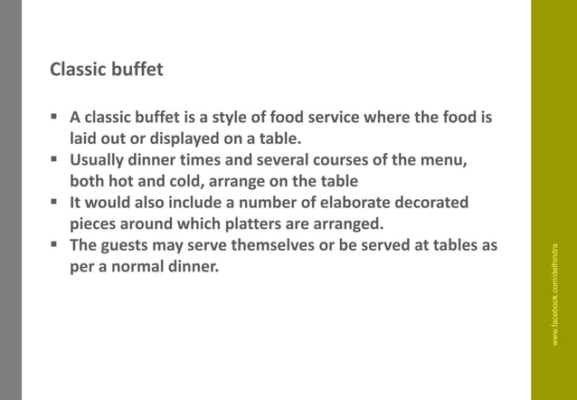 Buffet Knowledge: www.chefqtrainer.blogspot.com