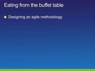 The Agile Buffet table | PPTX